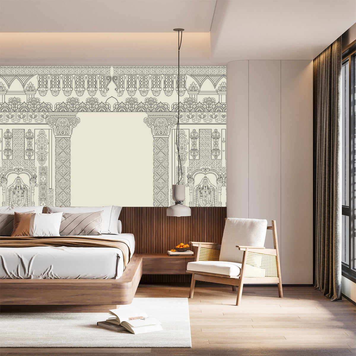 Intricate Temple Architecture with Sacred Motifs | The Mural Story ...