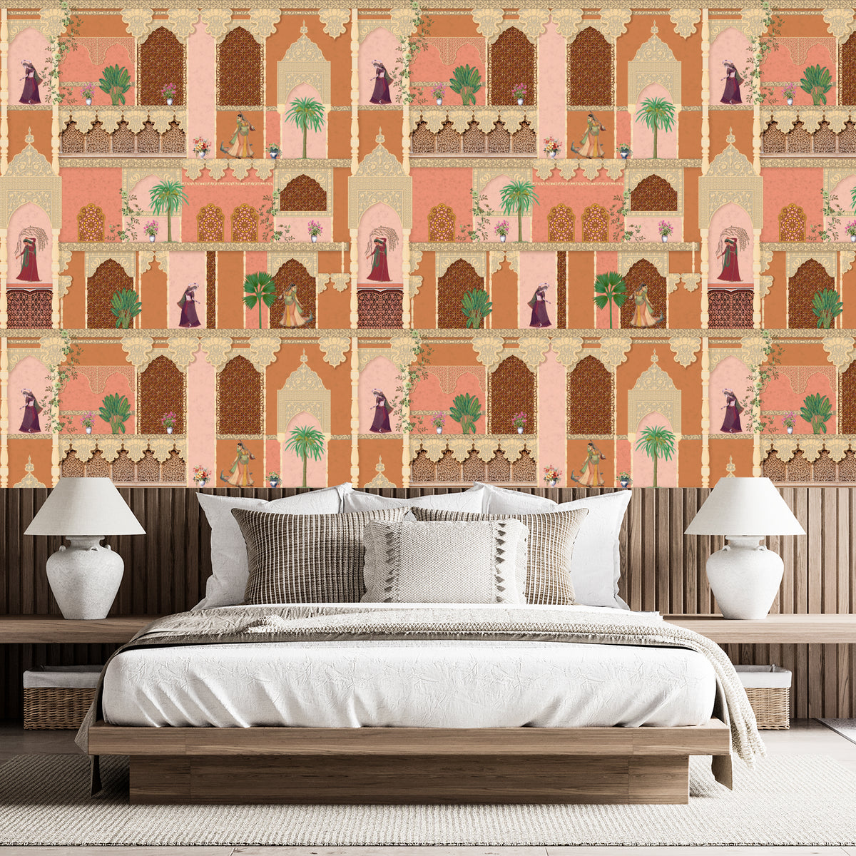 Mughal Palace Wall Mural Design | The Mural Story – The Mural Story™