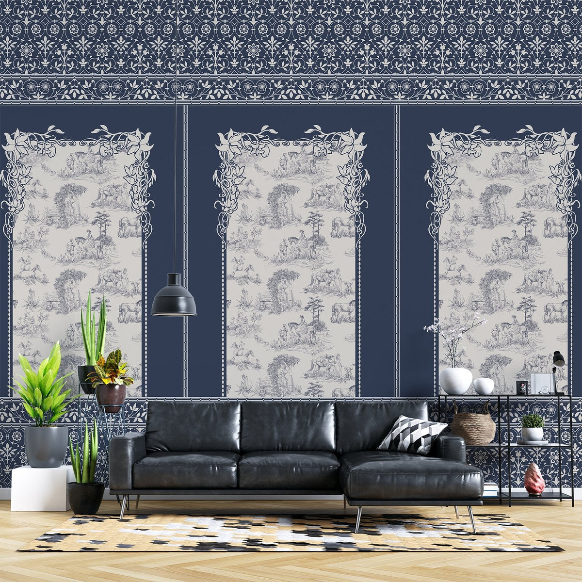 Baroque Frames: Vintage European Wallpaper | The Mural Story